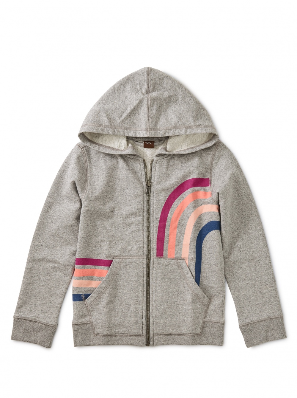 Rainbow Zip Hoodie | Tea Collection
