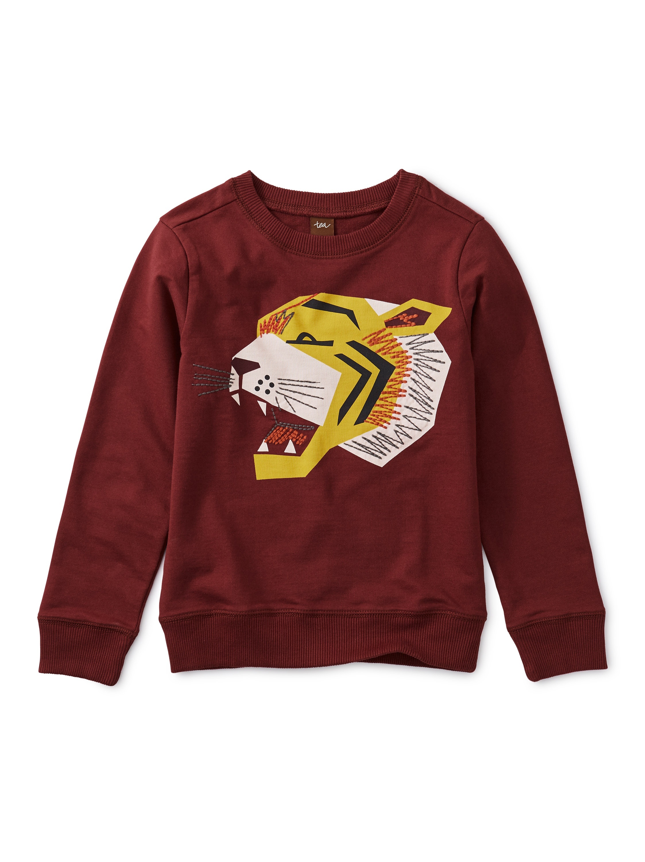 Embroidered Tiger Pullover | Tea Collection