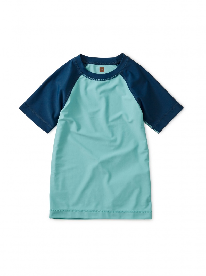 Raglan Color Block Rash Guard | Tea Collection