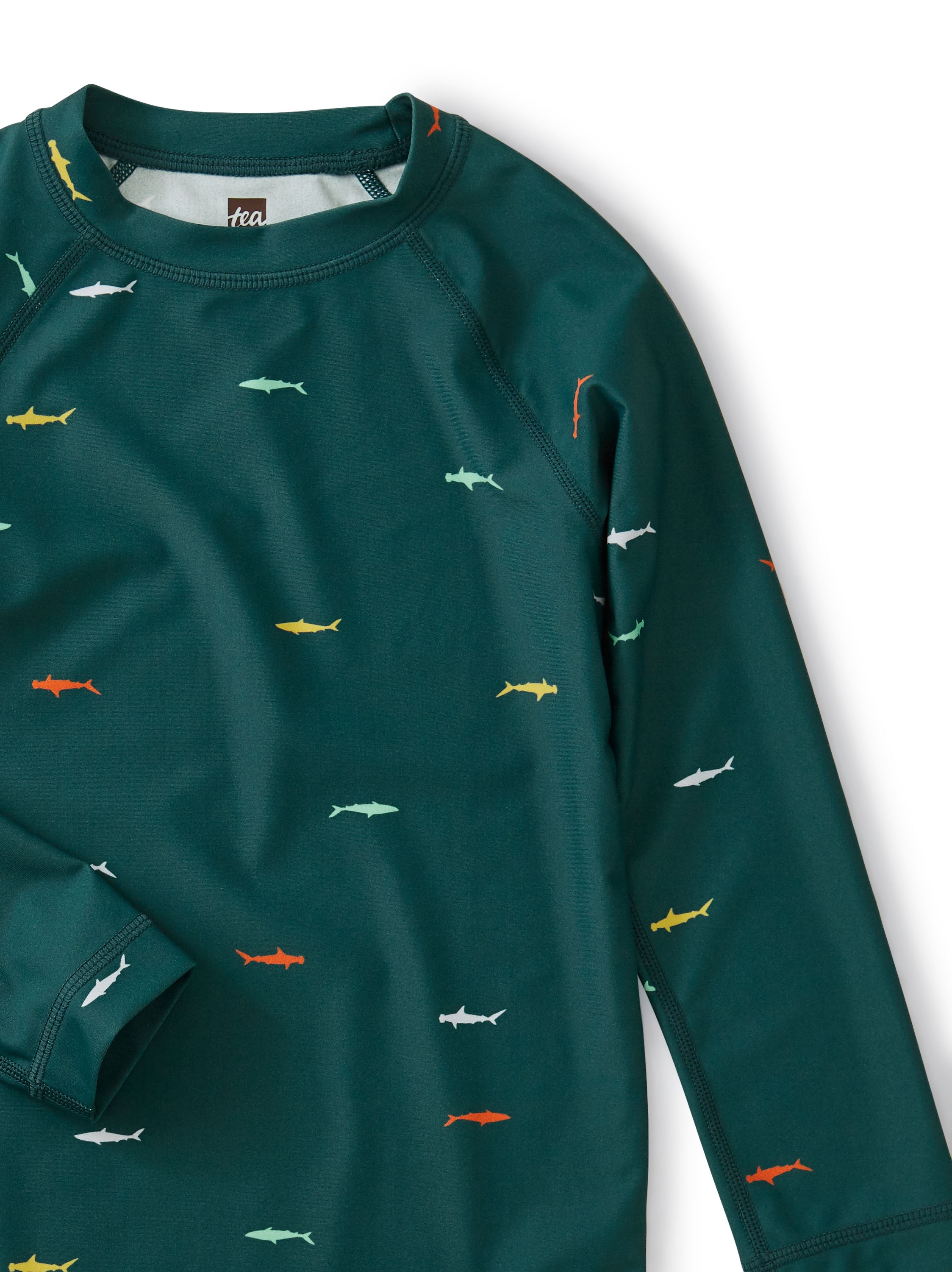 Printed Long Sleeve Rash Guard | Tea Collection