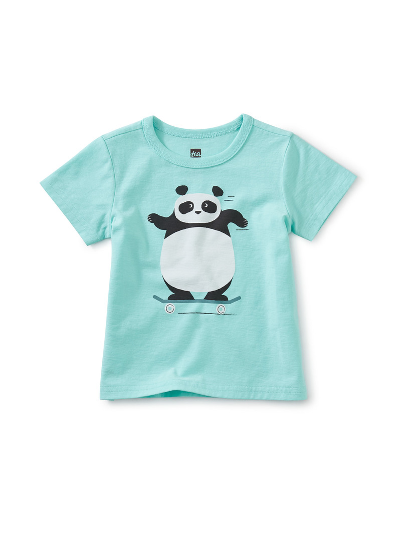 Skating Panda Graphic Tee | Tea Collection