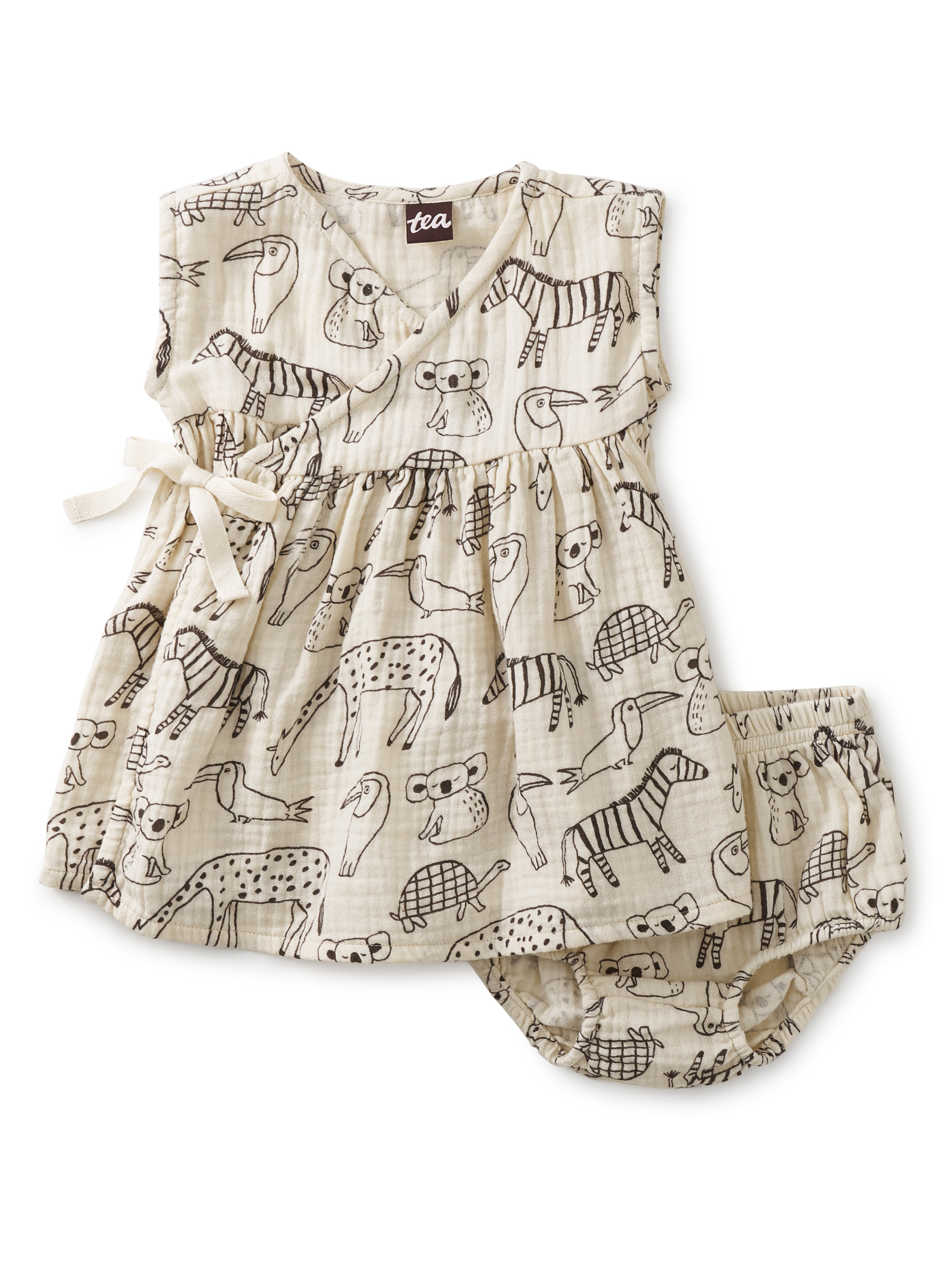 Wrap Neck Baby Dress | Tea Collection